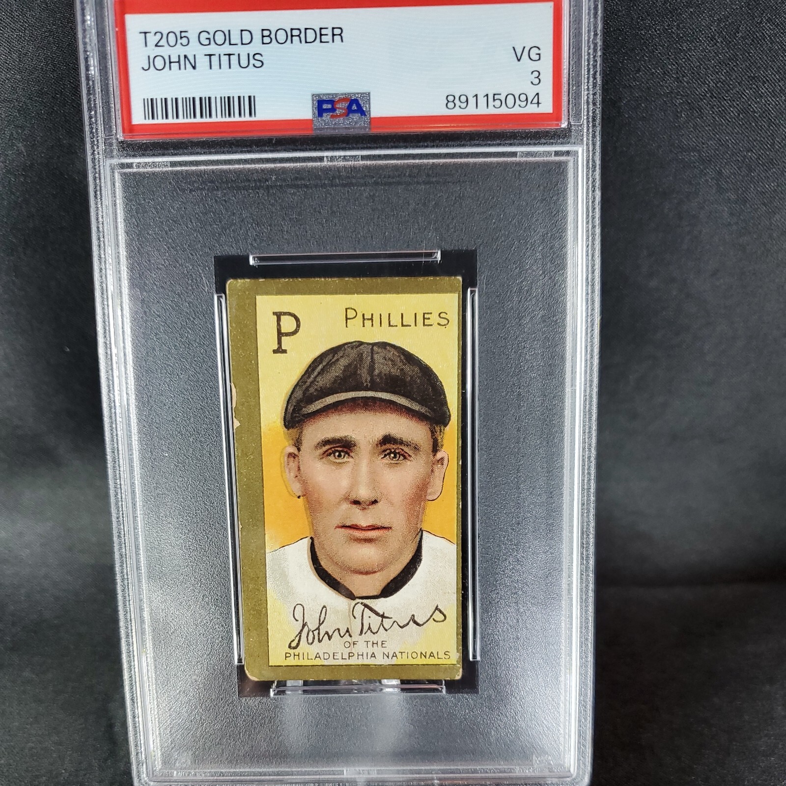 JOHN TITUS 1911 T205 GOLD BORDER PSA 3 Pre-War PHILADELPHIA PHILLIES | eBay
