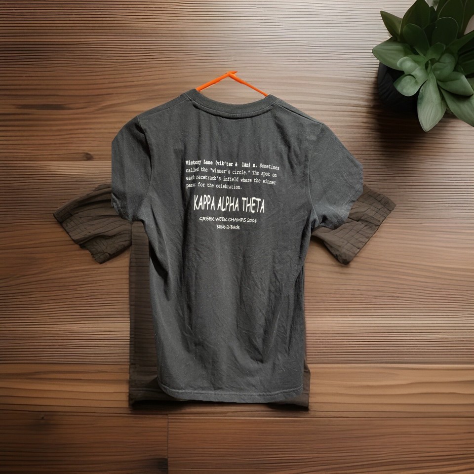 Kappa Alpha Theta Greek Week Champs 2004 NASCAR Victory Lane Tee Womens ...