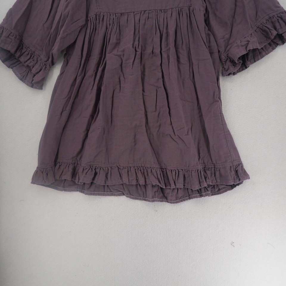 Farmhouse Frocks Women's Medium Oversized Dress Ruffle Modest Frock ...