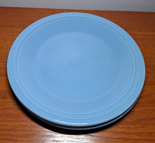 Fiesta Light Sky Blue 2 Dinner Plates USA | eBay