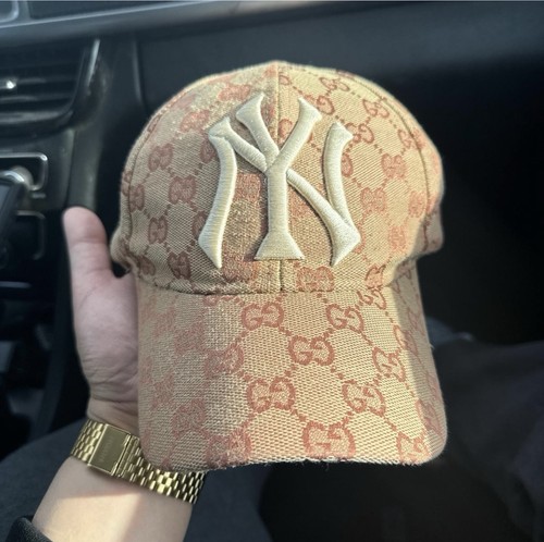 GUCCI New York Yankees collab Baseball Cap GG | eBay