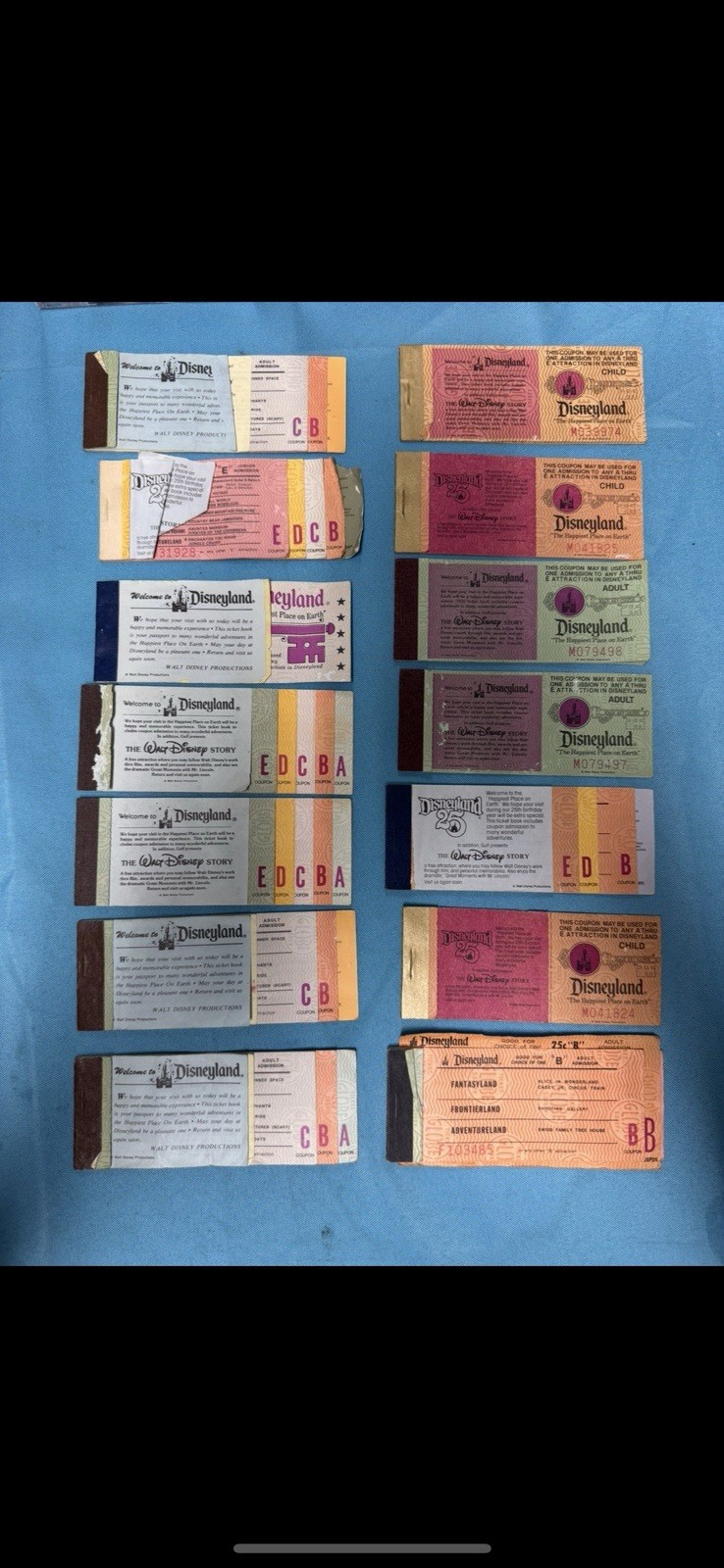 Disneyland Vintage Tickets | eBay