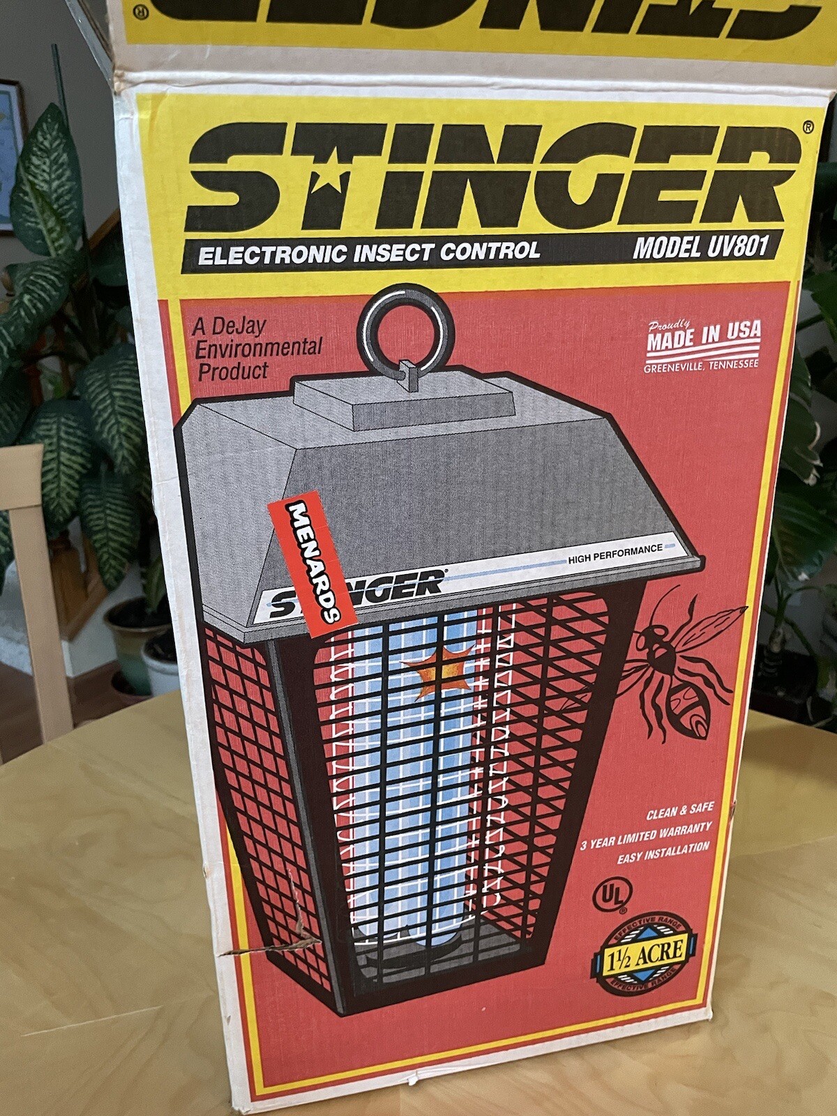 Stinger+Electronic+Insect+Control+1+1%2F2+Acre+Bug+Zapper+Model+Uv801 ...