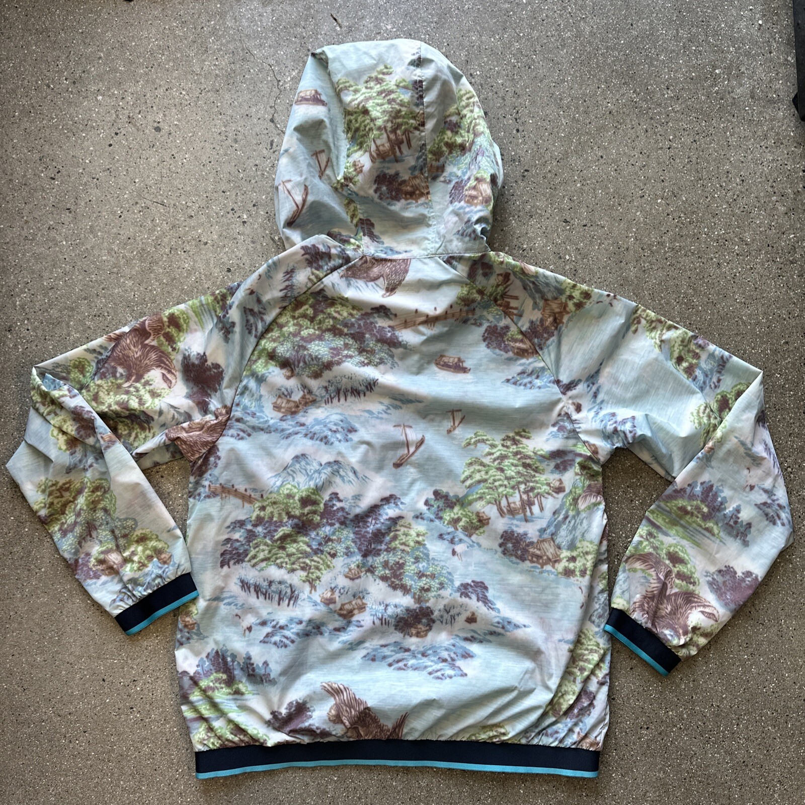 POLO RALPH LAUREN PRINTED WINDBREAKER LANDSCAPE HAWAIIAN | eBay