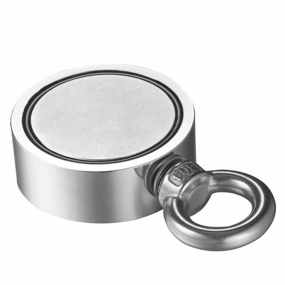Fishing Large Magnet upto 800 LBS Pull Force Heavy Duty Strong ...