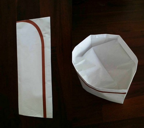 12x Disposable White Paper Chef Hats Adjustable Restaurant Kitchen ...