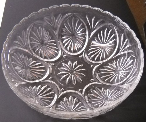 Vintage Clear Depression Glass Bowls Star Starburst Pattern | eBay