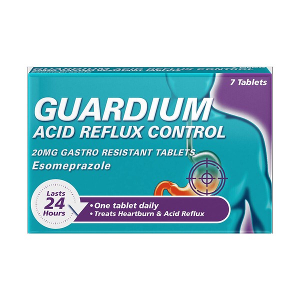 Gaviscon Guardium 20mg Acid Reflux Control Medication - 7 Tablets for ...