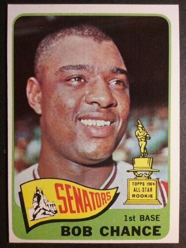 1965 TOPPS BASEBALL #224 BOB CHANCE ALL-STAR ROOKIE EX-MT++ | eBay