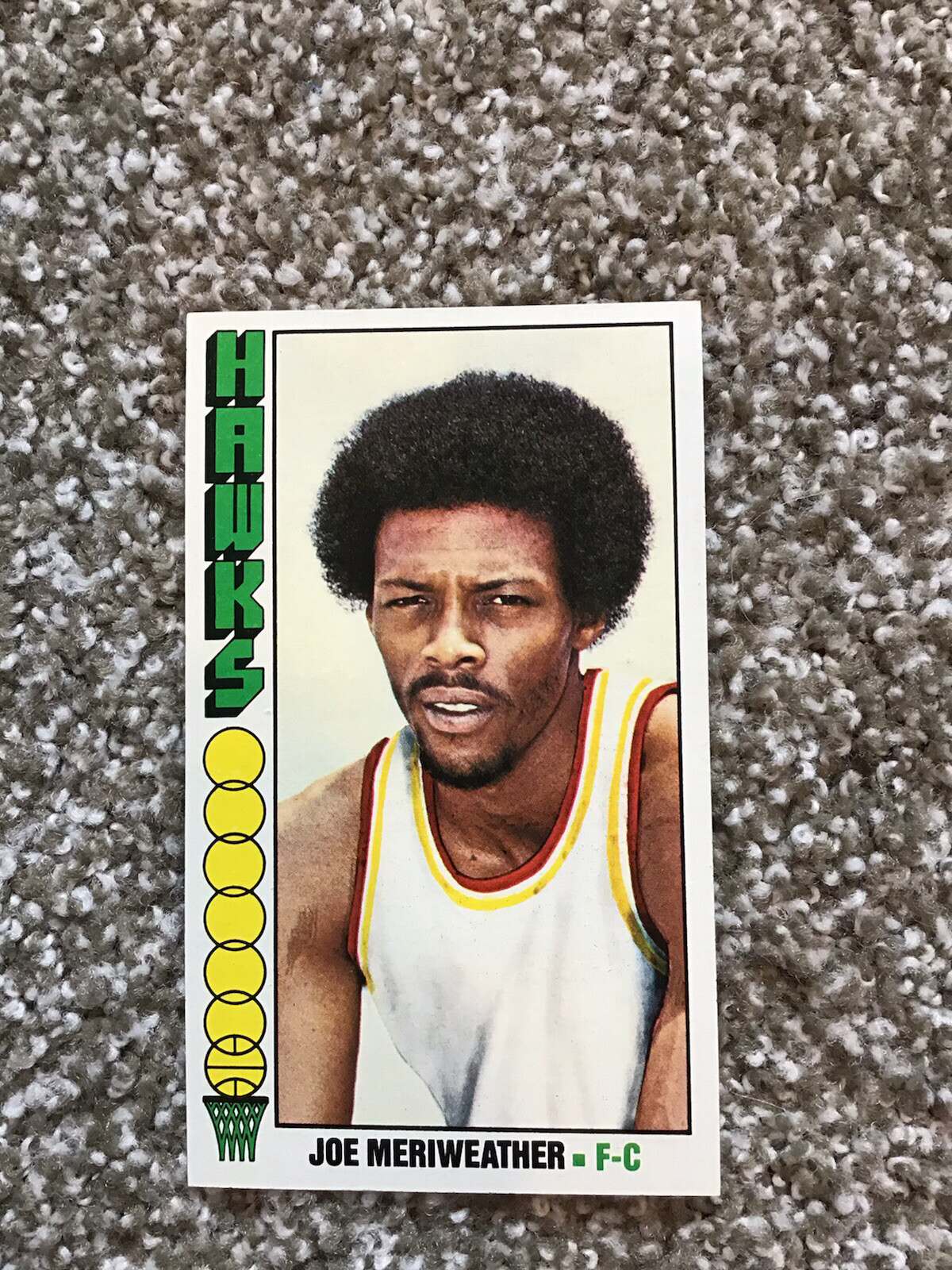 ATLANTA HAWKS 1976-77 TOPPS JOE MERIWEATHER BASKETBALL CARD NM #37 | eBay