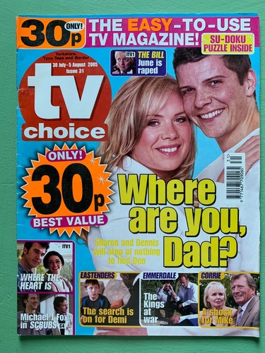 TV CHOICE mag 30-Jul-2005 LETITIA DEAN NIGEL HARMAN Trudie Goodwin Matt ...
