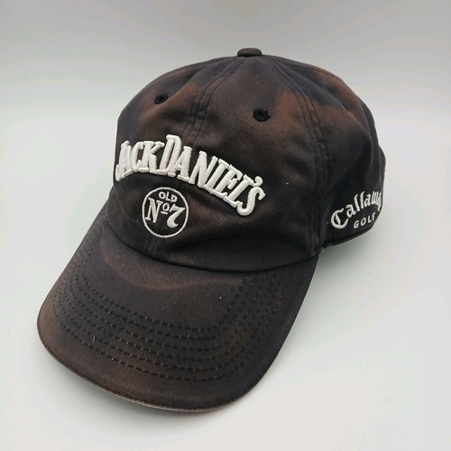 Callaway Golf Jack Daniels Old No 7 Hat Cap Black Strap Back White ...