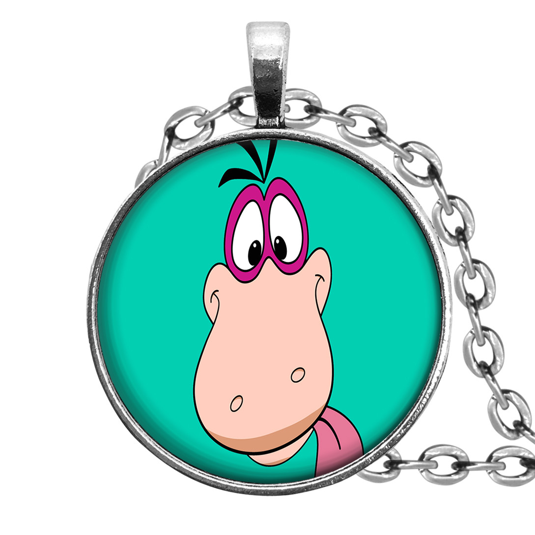 Dino Flintstone Key Ring Necklace Cufflinks Tie Clip Ring Earrings ...