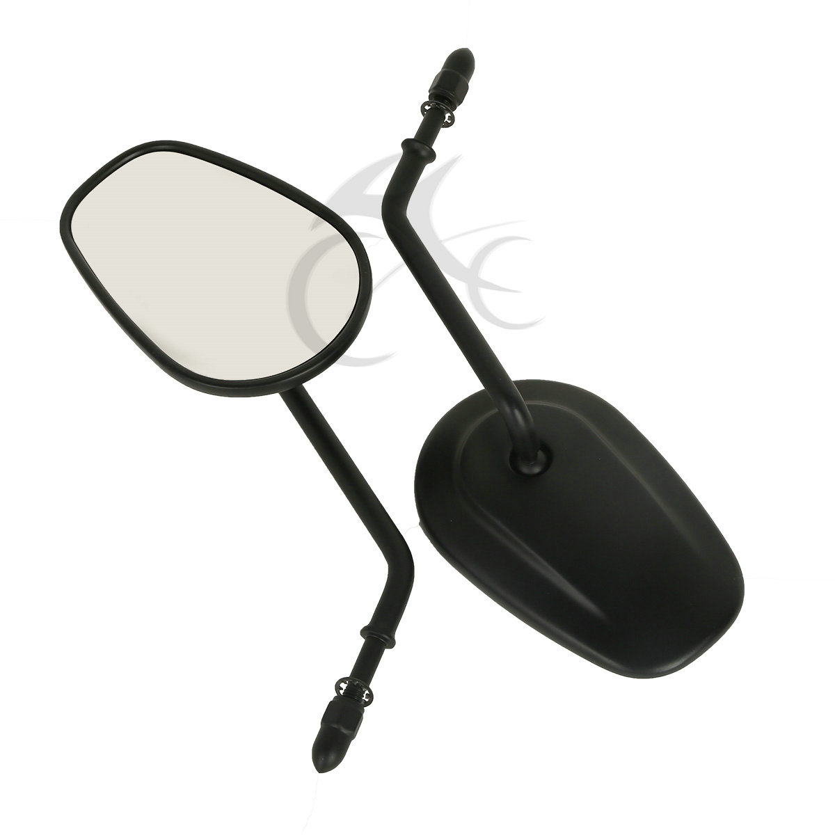 Matte Black Rear View Mirrors Fit For Harley Davidson XL1200L XL883 XL ...