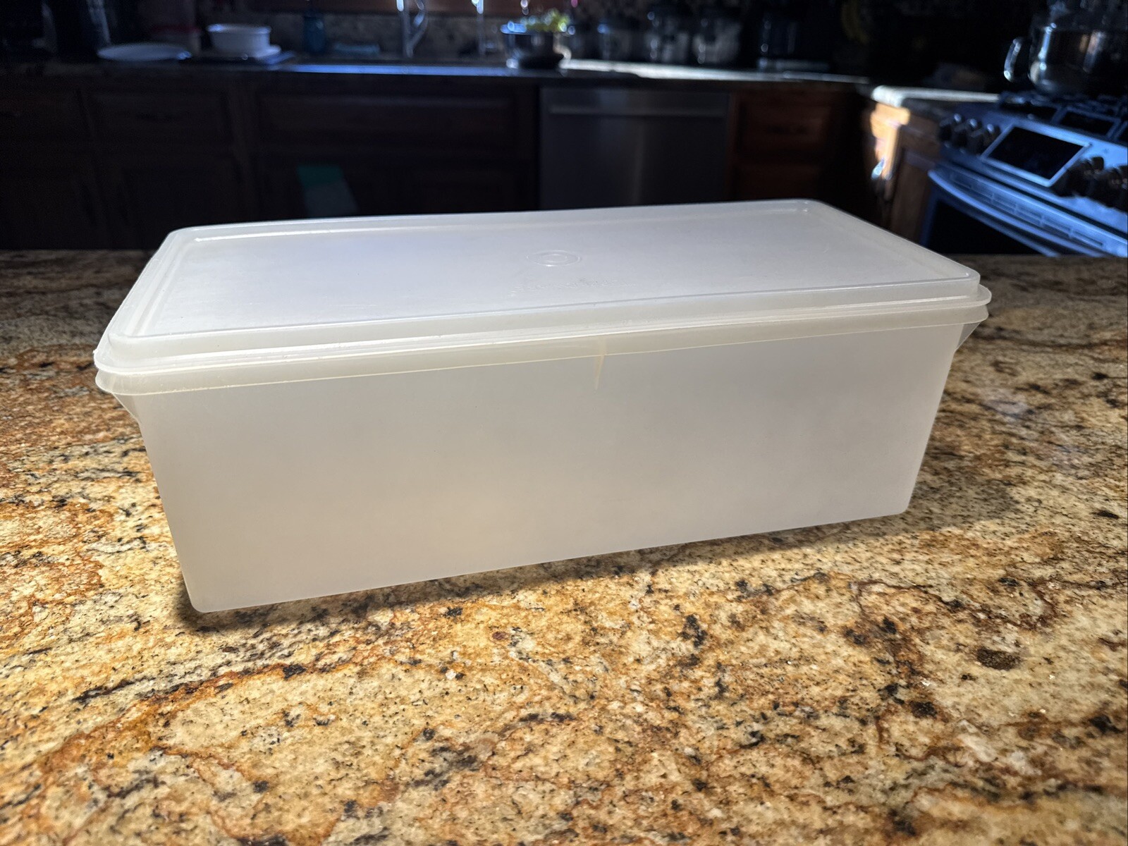 Tupperware 606-8 Jumbo Bread Keeper Storage Container Sheer w/Lid 14 ...