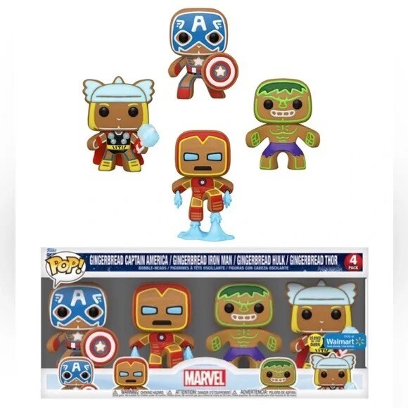 Funko Pop! Vinyl: Marvel - Gingerbread Captain America / Gingerbread ...