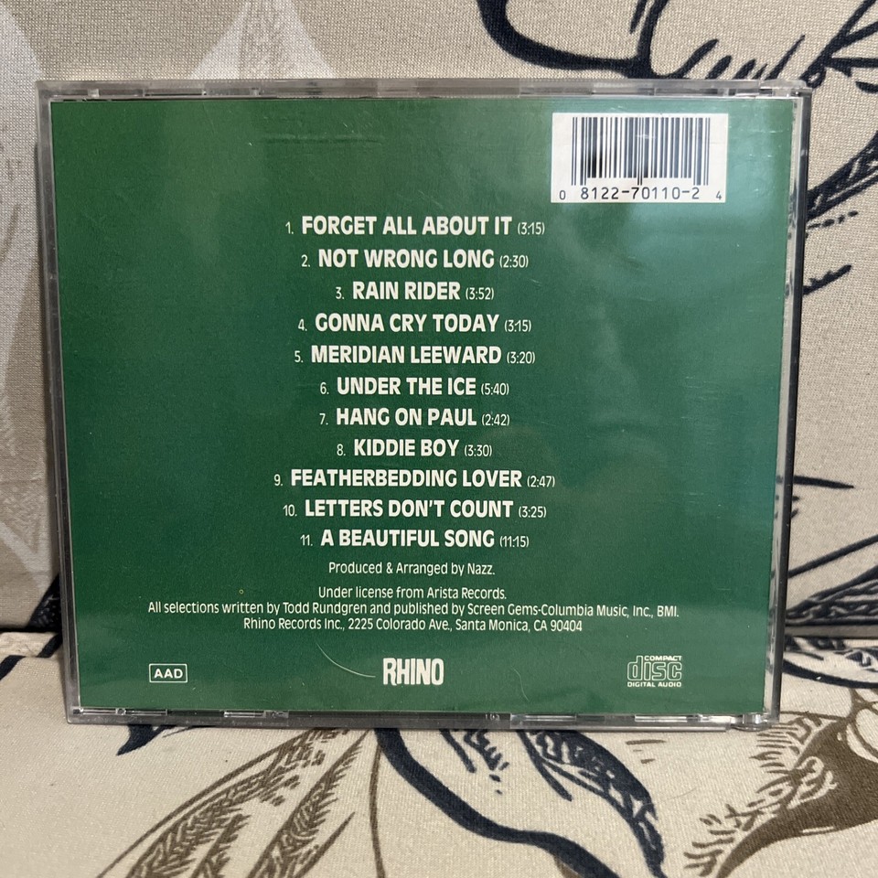 Nazz Nazz by The Nazz (CD, Feb-1989, Rhino (Label)) Todd Rundgren ...