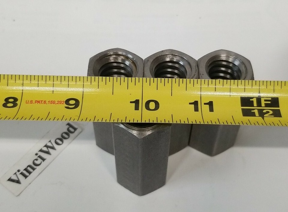 3/4-6 Acme Coupling Nut (1 Piece) Right Hand,1" Wide Hex x 2-1/4" Made ...