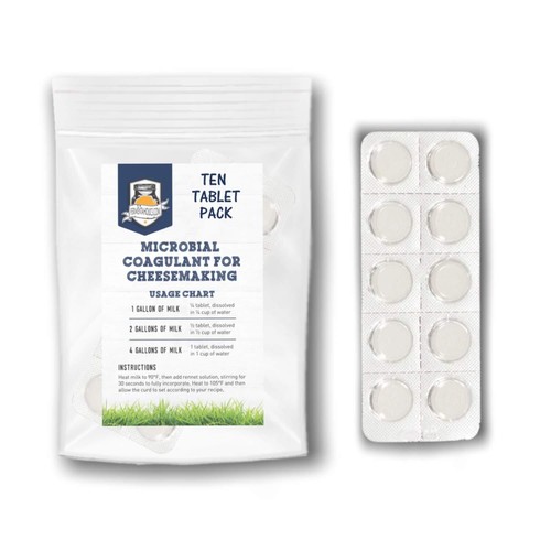 Microbial Rennet For Cheese Making | Vegetarian Rennet Tablets | Milk ...