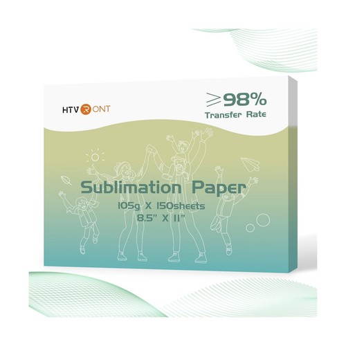 HTVRONT Sublimation Paper 8.5 x 11 Inches - 150 Sheets 105g Excellent ...