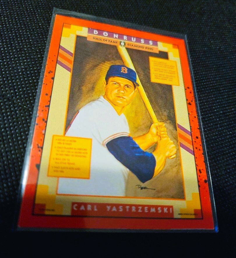 1989 Donruss #588 HOF Diamond King Carl Yastrzemski Error Card No ...