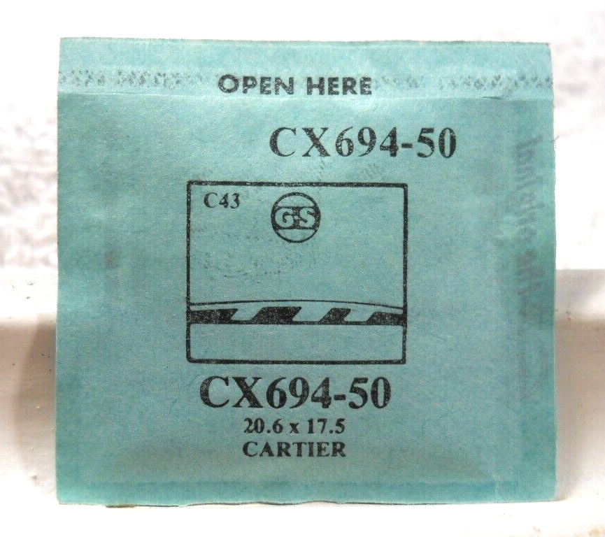 GS CX694-50 Watch Crystal Fit Cartier - 20.6 x 17.5 mm - Replacement ...