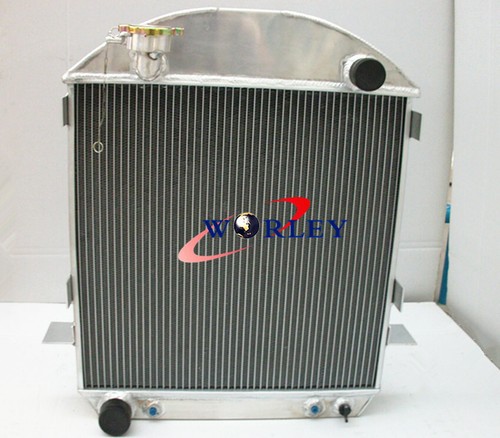 3 ROW Aluminum Radiator and FAN For 1924-1927 Ford Model T-Bucket Grill ...