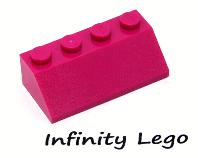 8 LEGO Magenta Slope 45° 2 x 4 (3037) - 8 Pieces | eBay Australia