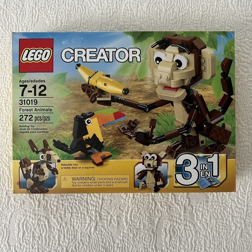 LEGO 31019 Creator Forest Animals 3 in 1 - Monkey, Toucan, Squirrel ...