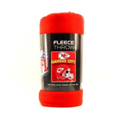 Kansas City Chiefs Soft Fleece Blanket Throw Gridiron Logo NWT NFL ...