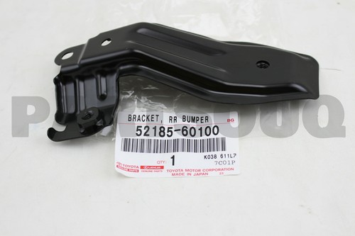 5218560100 Genuine Toyota BRACKET, REAR BUMPER SIDE MOUNTING, RH/LH ...