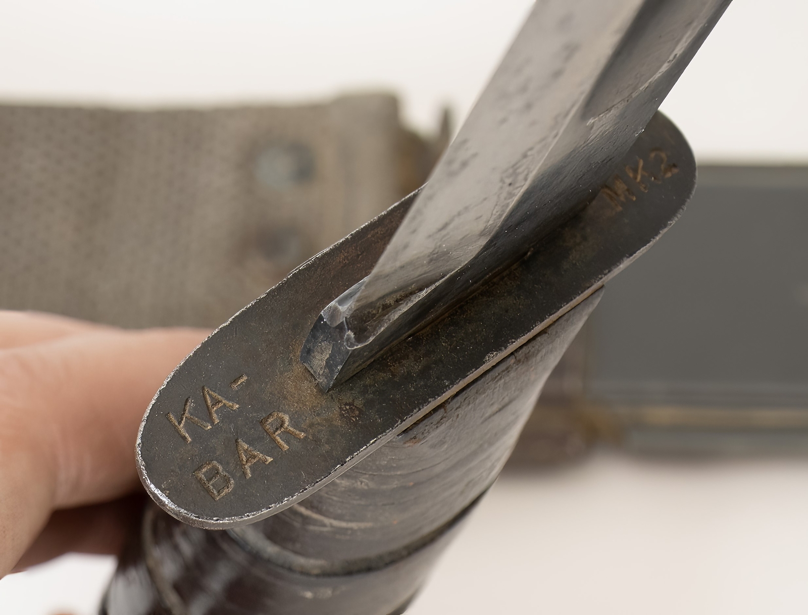 1944 USN Ka-Bar MK 2 Military WWII Fighting Knife with Scabbard Nord ...