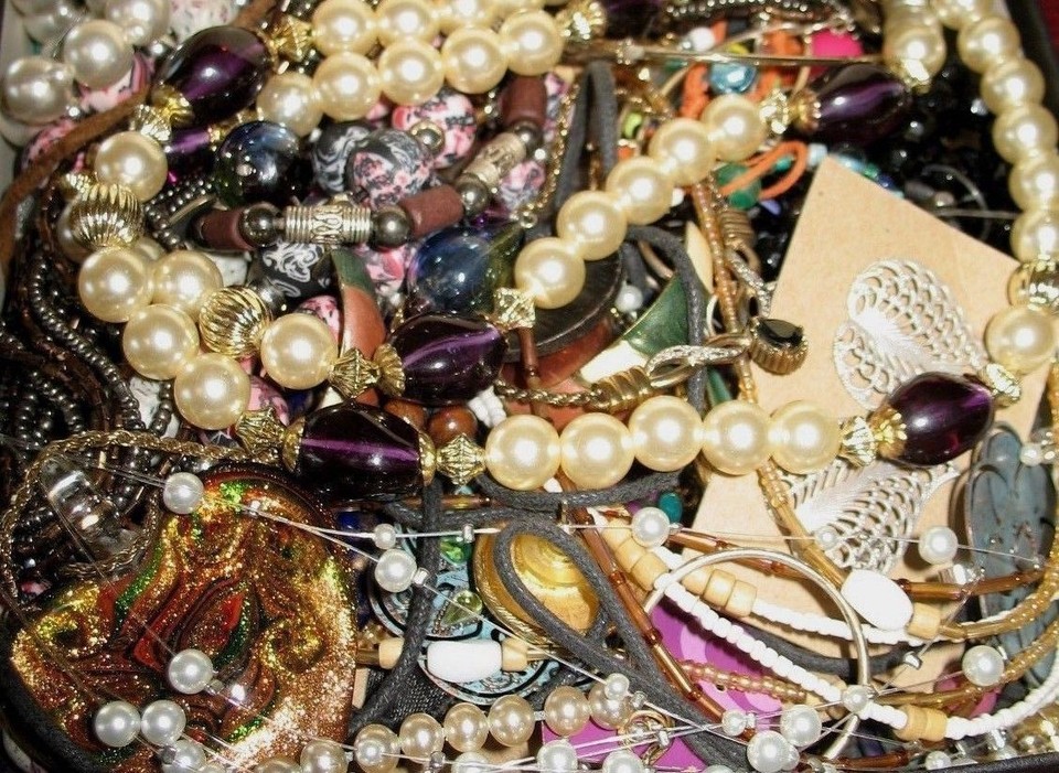 Mixed Lot Of ALL Wearable Re-Sellable Vintage to Modern Jewelry By The ...