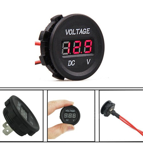 DC 12V-24V Auto Motorrad LED Voltmeter Amperemeter Digitalanzeige Panel ...