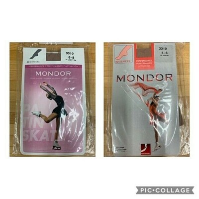 Mondor Performance Skating Tights Choice New 3310 Suntan or Light Tan ...