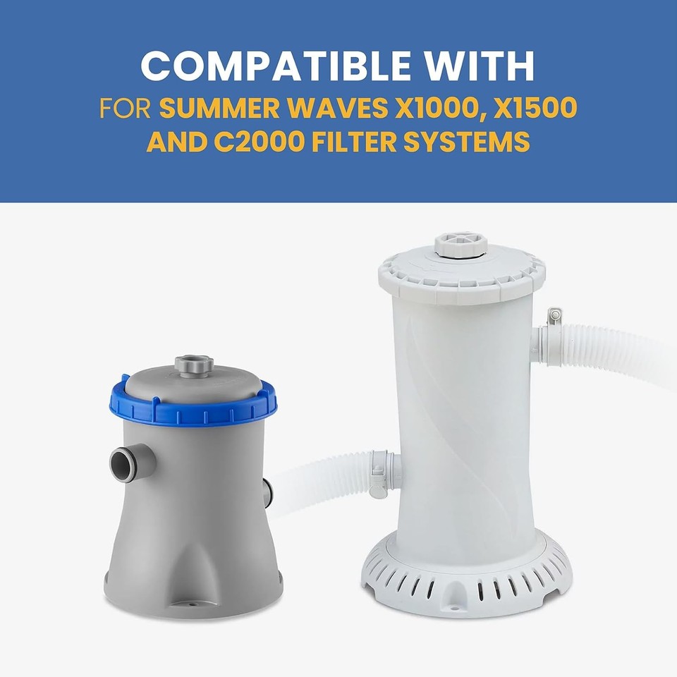 Pokin 1.5" x 3' White Plastic Return & Suction Hose for Summer Waves | eBay