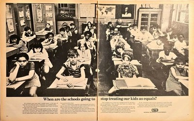 GTE General Telephone Electronics School Classroom -1972 Vintage Print ...