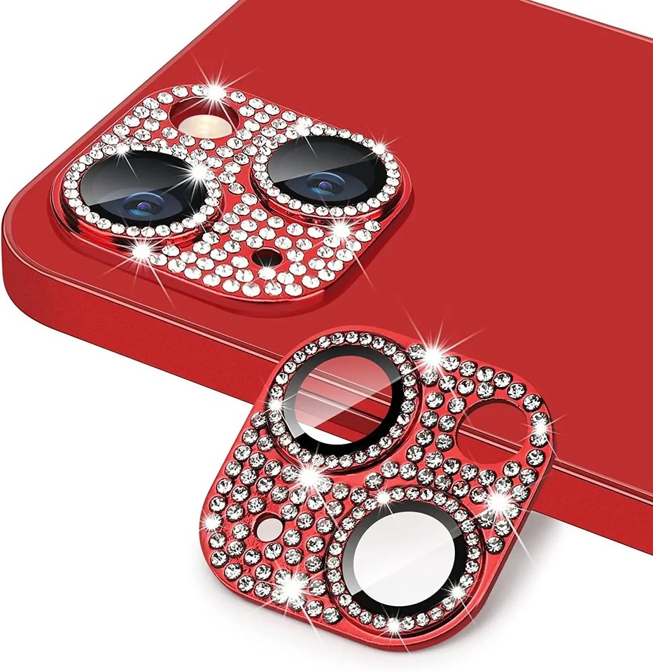 Fr iPhone 16 15 14 13 Pro Max Diamond Tempered Glass Metal Camera Lens ...