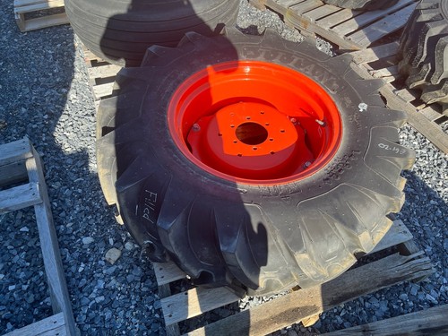 Rear 14.9-24 R1 Tire & Rim for Kubota L4701 L4802 L4060 L4760 Tractors ...