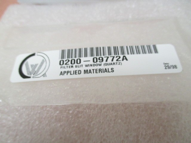 AMAT 0200-09772 Filter Slit Window (Quartz) P5000, CVD Chamber, 326379 ...