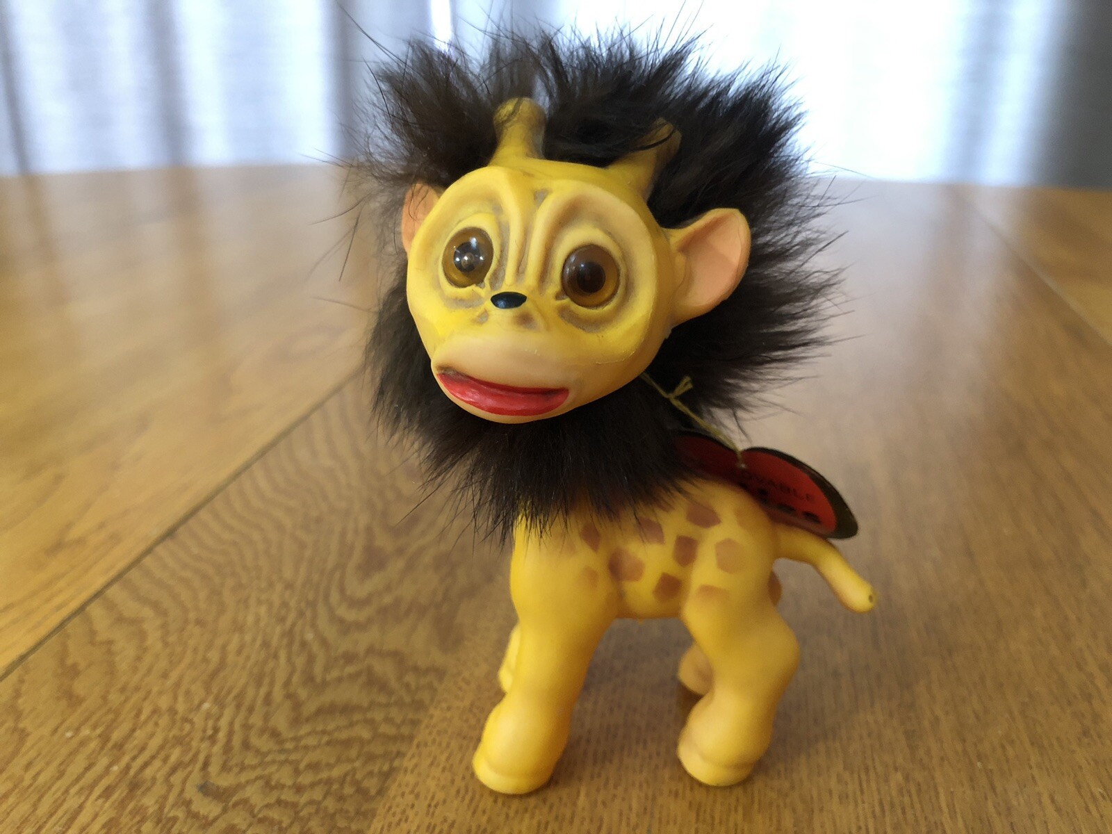 VINTAGE 1960s LOVABLE UGLIES RUBBER GIRAFFE TROLL TOY W/TAG MADE IN ...