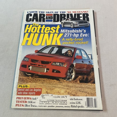 2003 March Car And Driver Magazine The Hottest Hunk 271 MPH (CP415) | eBay