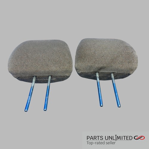 96-00 Honda Civic OEM Front seat headrest head rests x2 Brown cloth | eBay