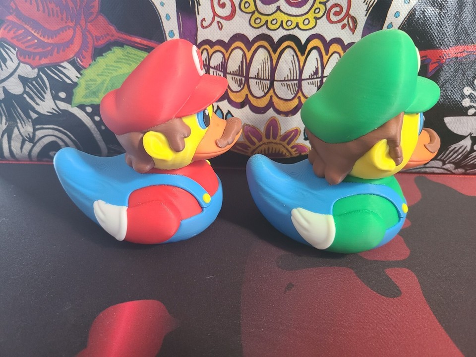 Nintendo Mario Luigi Duck Set 3D Printed Large Size Jeep Duck Plastic ...