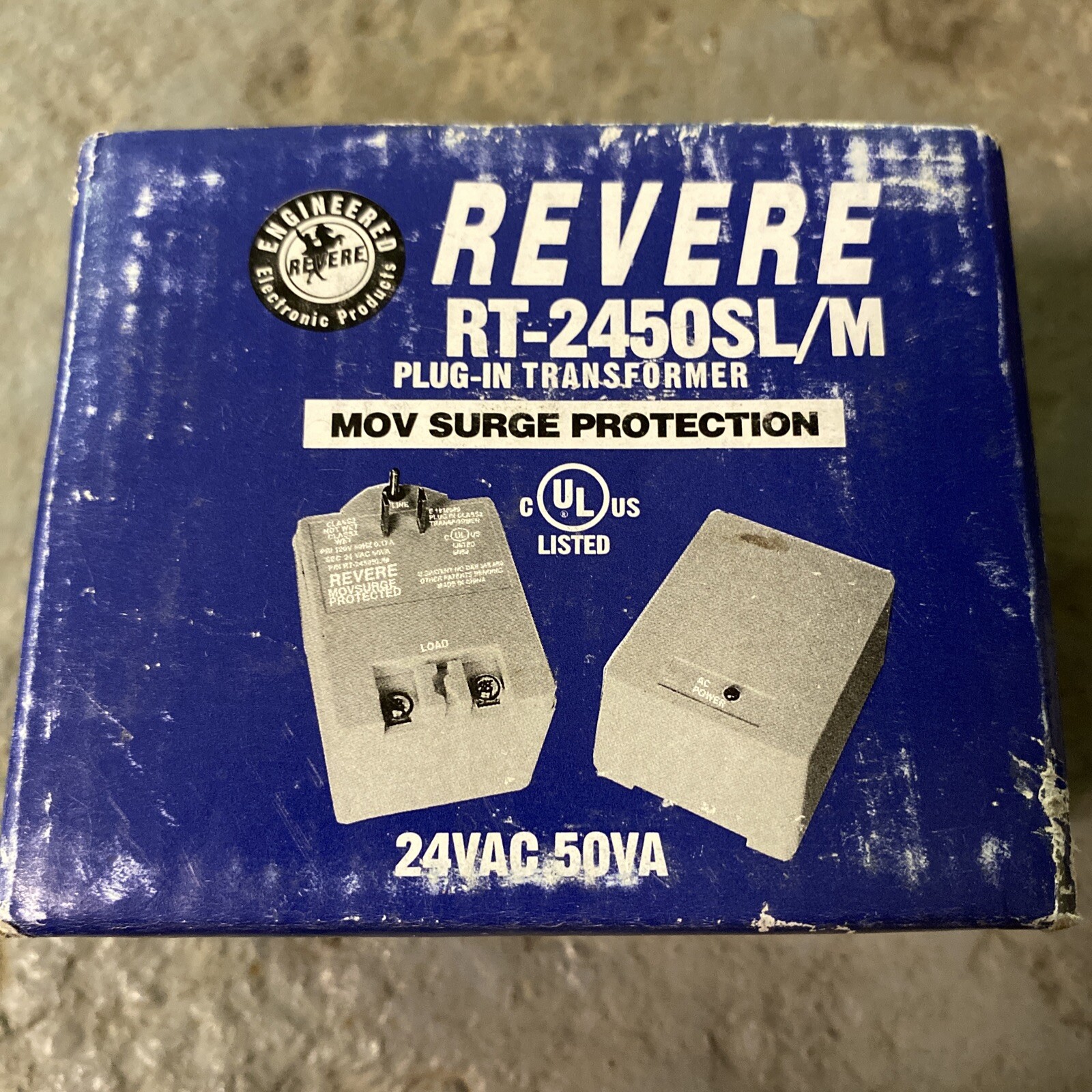 Revere Industries Rt-2450sl/m 24vac 50va Plug-in Transformer Old Stock ...