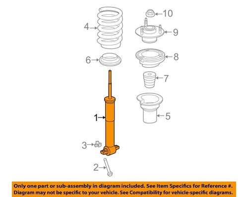 GM OEM 95-23 Escalade ESV Front Suspension Suspension Components-Strut ...