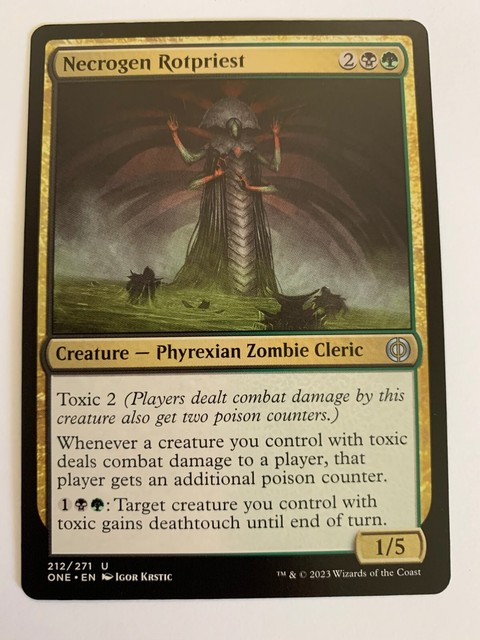 MTG Necrogen Rotpriest Phyrexia: All Will Be One 212/271 Regular ...
