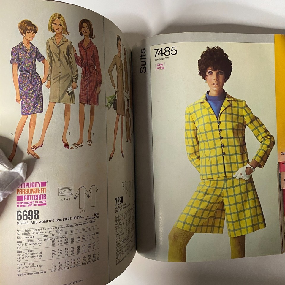 1968 September Simplicity Catalog Sewing Pattern Store Counter Book ...