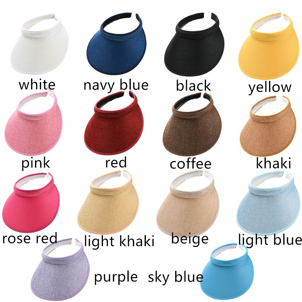 Fashion Summer Foldable Suncap Portable Visor Hat Beach Hats Sun Hat ...