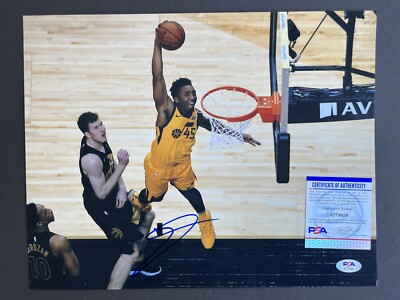 donovan mitchell signed autographed 11 x 14 photo psa cert coa jazz | eBay